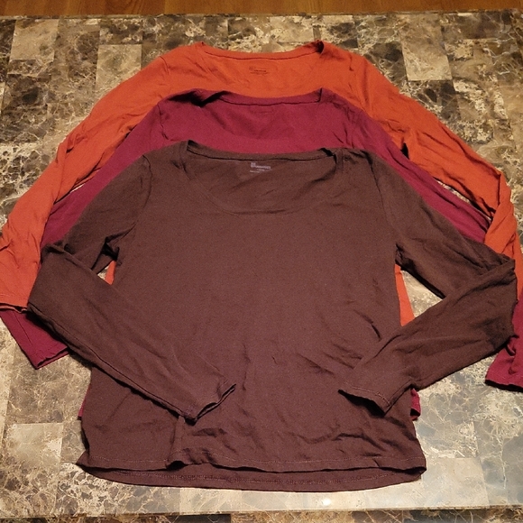 No Boundaries | Tops | No Boundaries Long Sleeve Tees Red Orange Brown ...